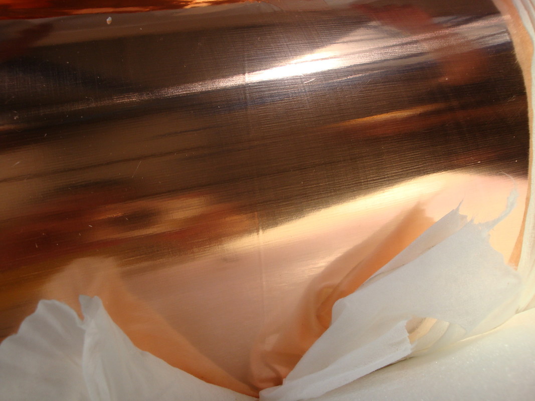 Laminated T2 Copper Foil Roll / Copper Sheet Roll For Shielding Braided ...