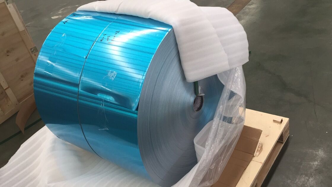 8011 H24 0.14mm*200mm Blue Colored Hydrophilic Finstock Coated Aluminum ...