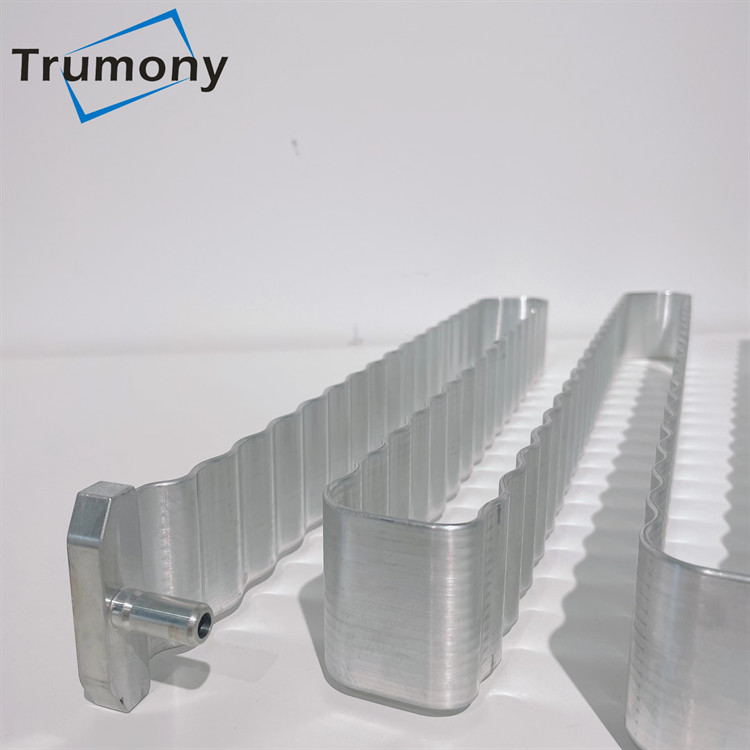 Convective Heat Transfer Aluminum Cooling Ribbon Tube For 21700 ...